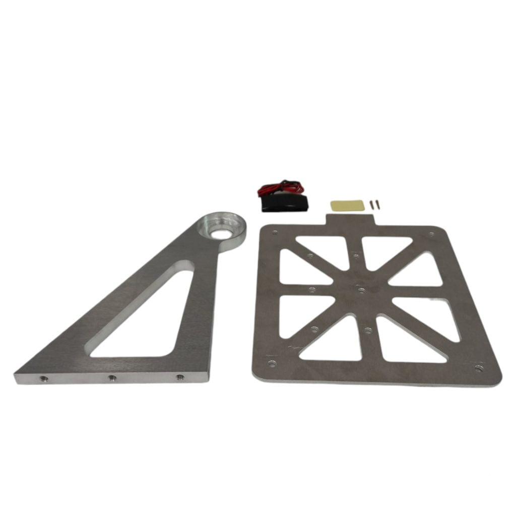 Side Mount license plate holder with LED light for Softail - Motorema